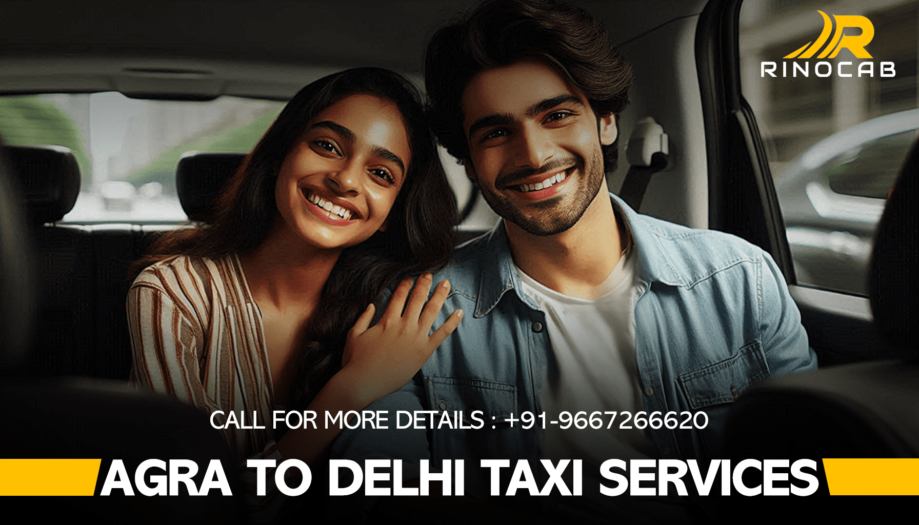 Hire Agra To Delhi Taxi Services start at ₹9/km